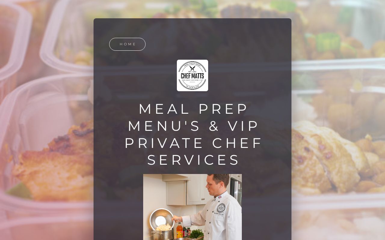 Meal Prep Menu's